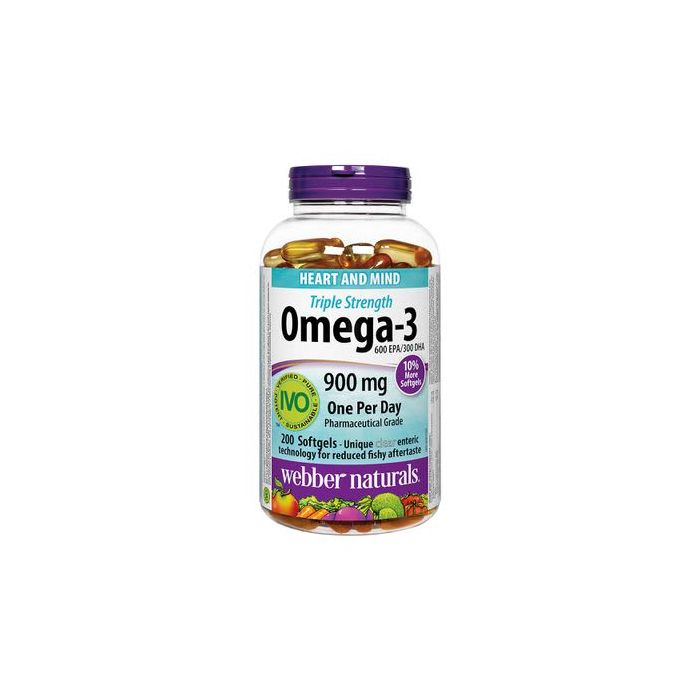 Webber Naturals Triple Strength Omega-3 Softgels