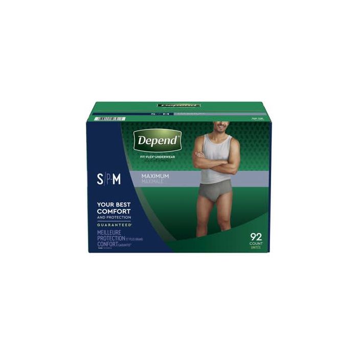 Depend Mens Maximum Absorbency Underwear, Large